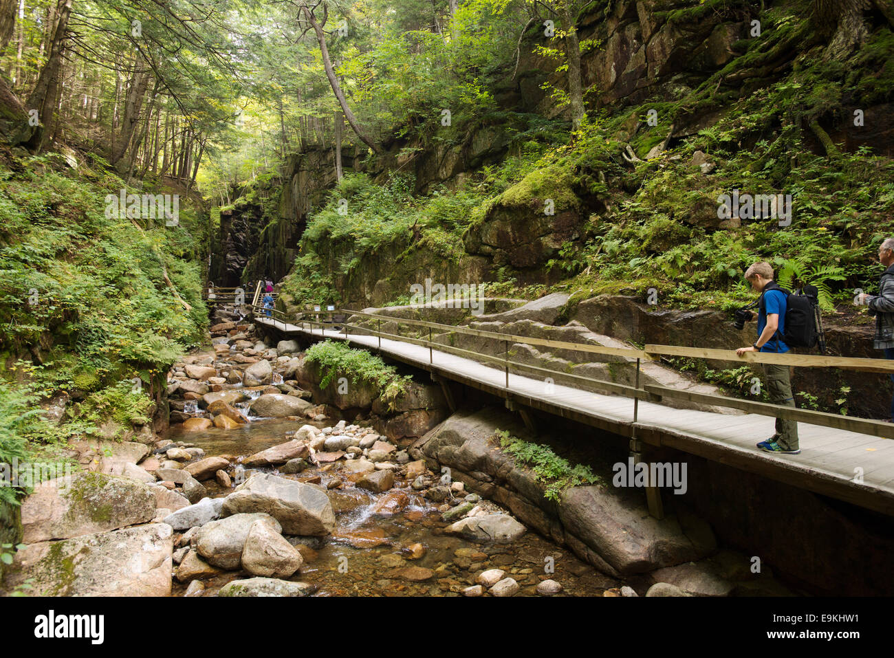 The Flume Gorge Franconia Notch State Park White Mountains New ...