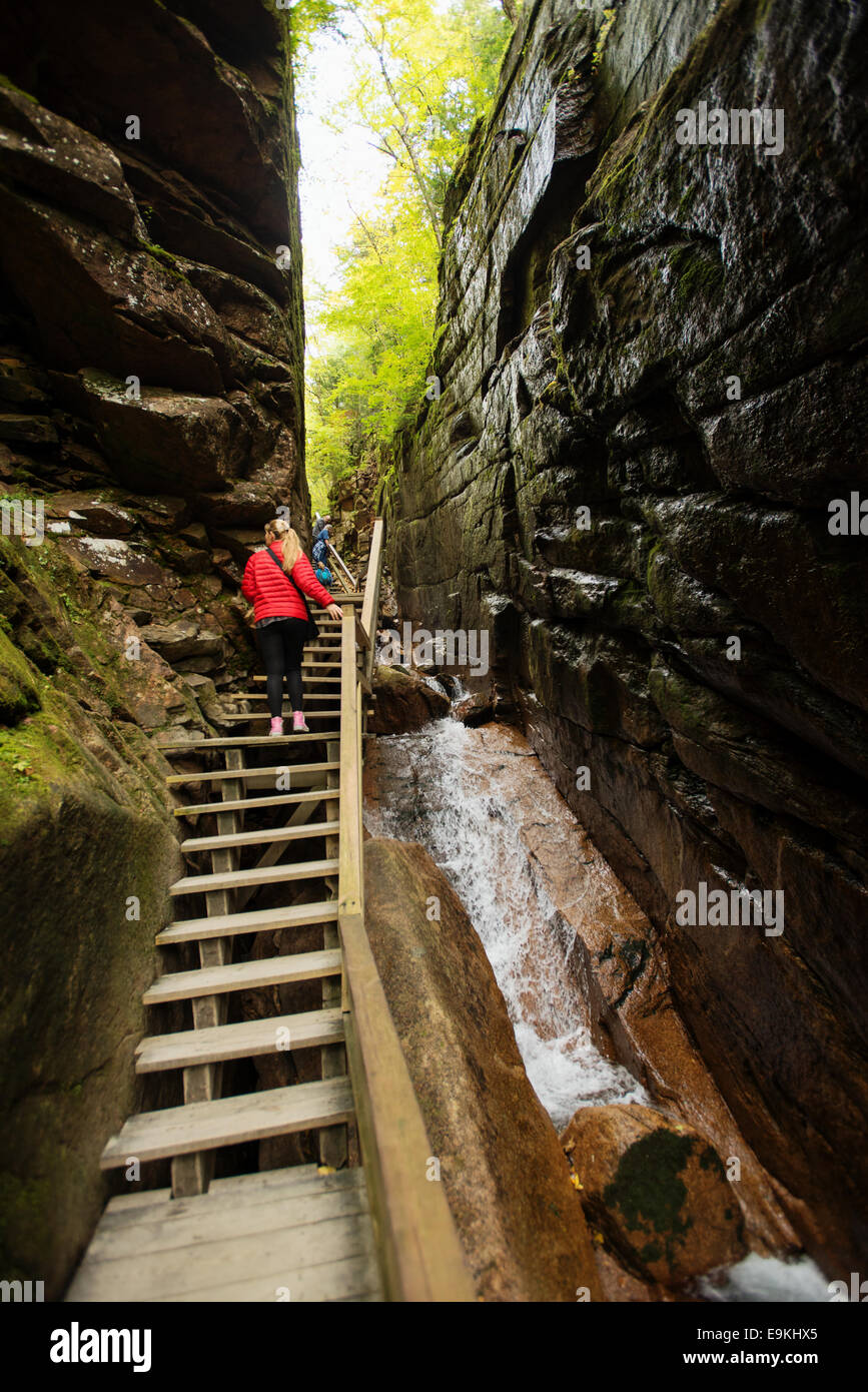 The Flume Gorge Franconia Notch State Park White Mountains New ...