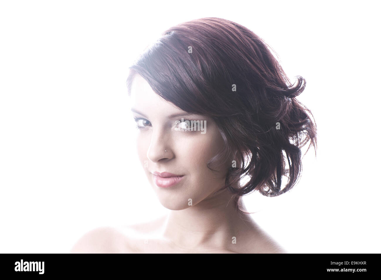 head shots, waist up beauty fashion studio shoot with a female girl ...