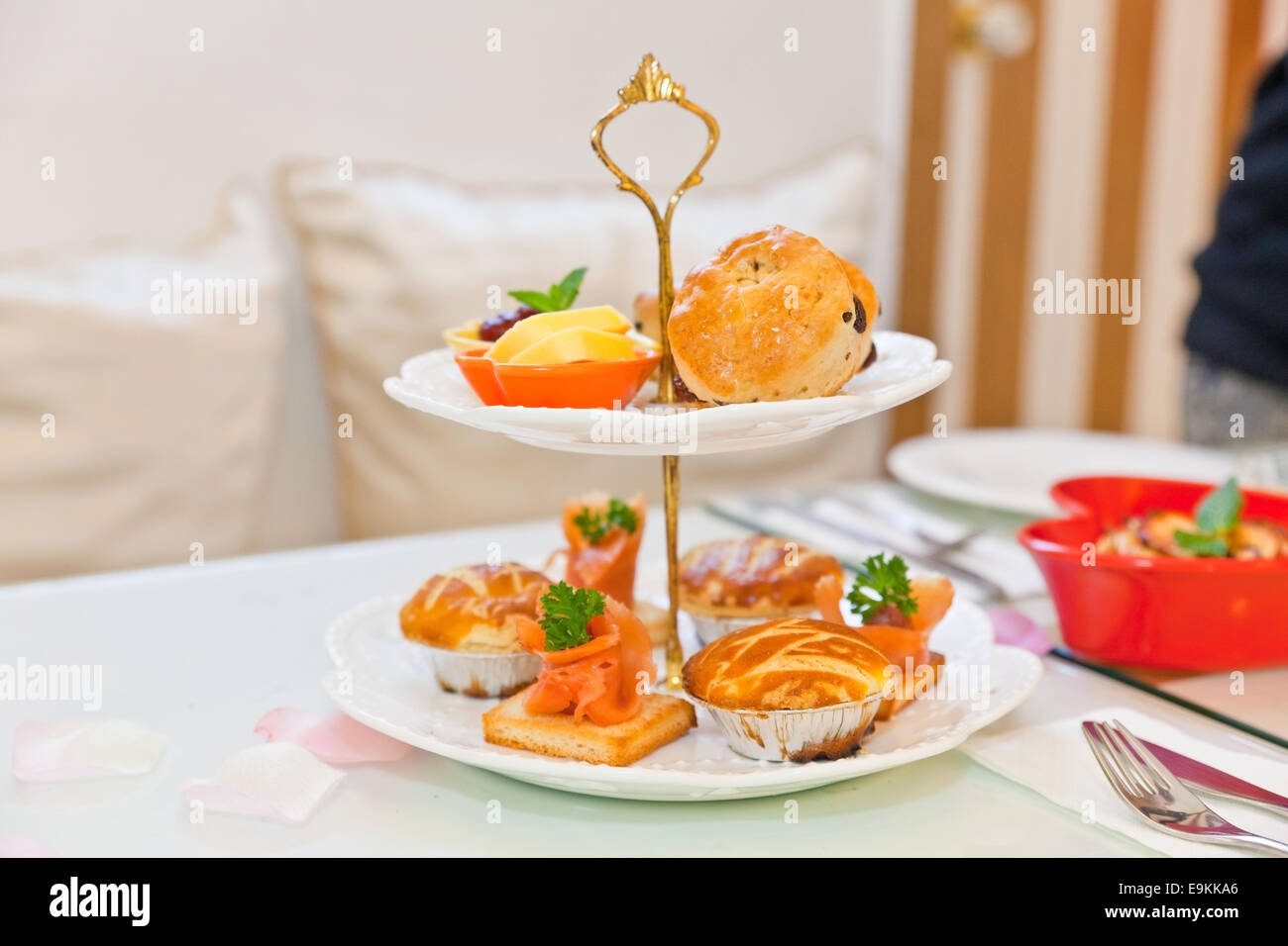 Afternoon tea cake stand hi-res stock photography and images - Alamy