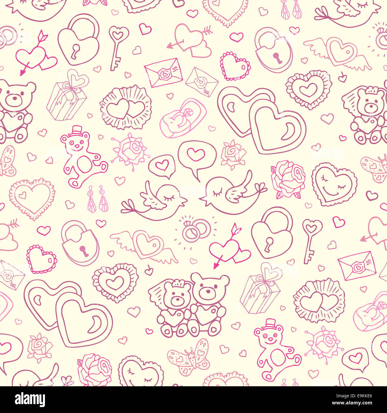 Seamless wedding patterns Stock Photo - Alamy