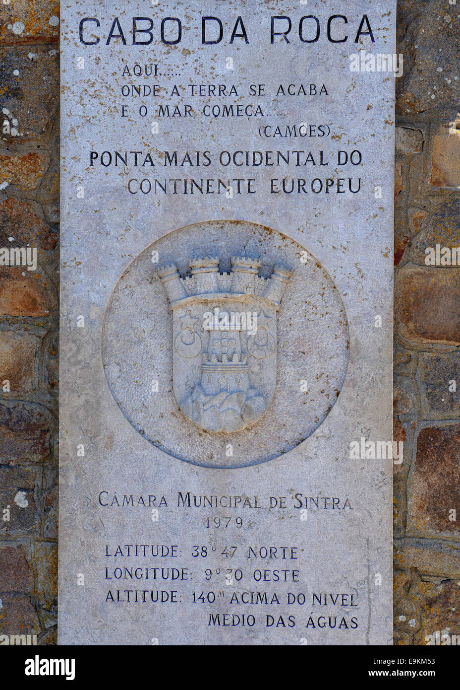 Cabo Da Roca Landmark, Portugal Stock Photo - Alamy