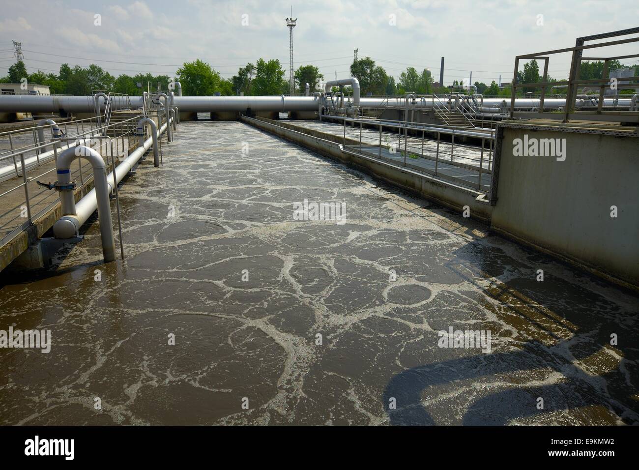 Water treatment plant aeration tank hi-res stock photography and images - Alamy