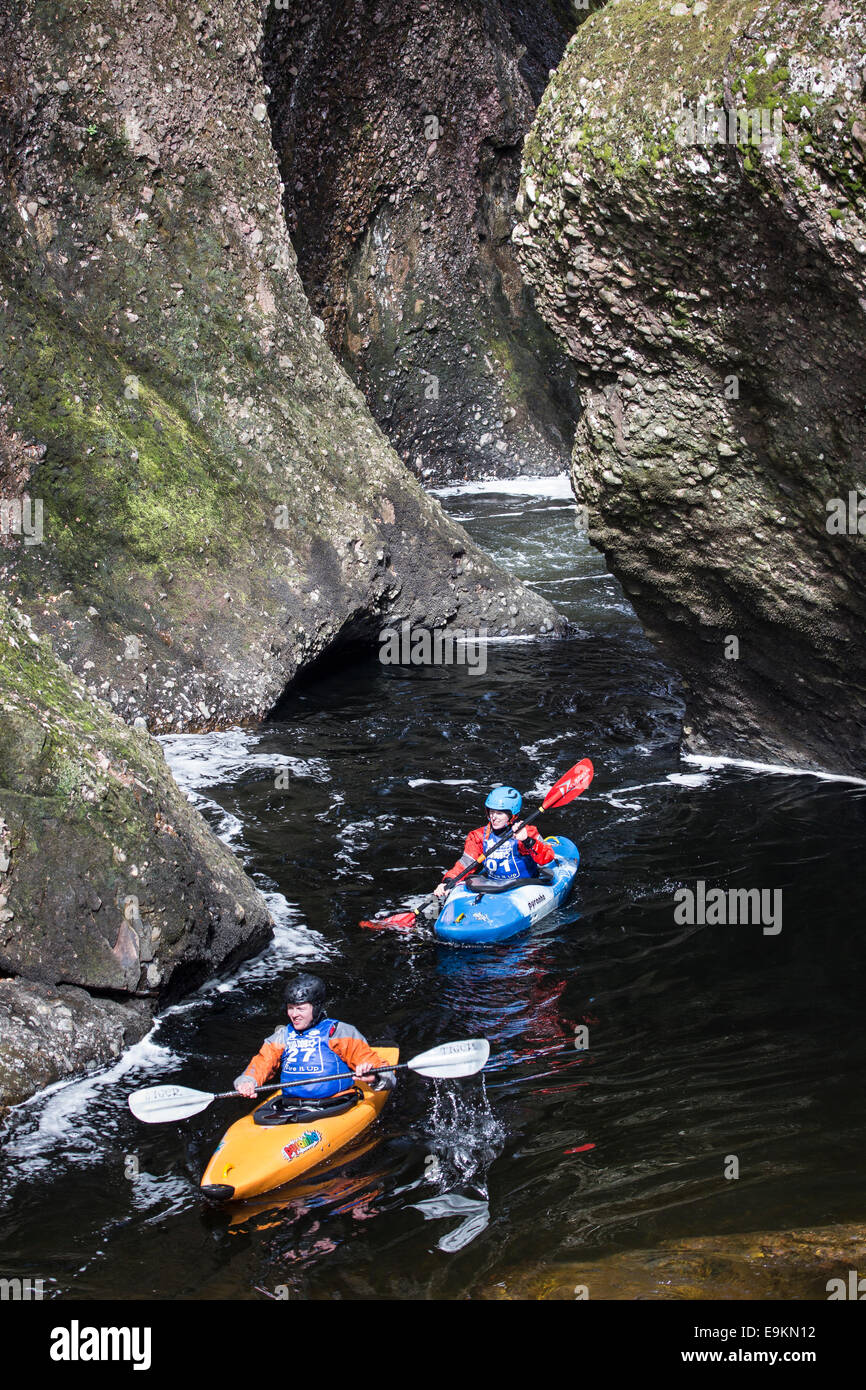 Kayaking In Glen Esk Gorge In Angus Scotland Stock Photo Alamy