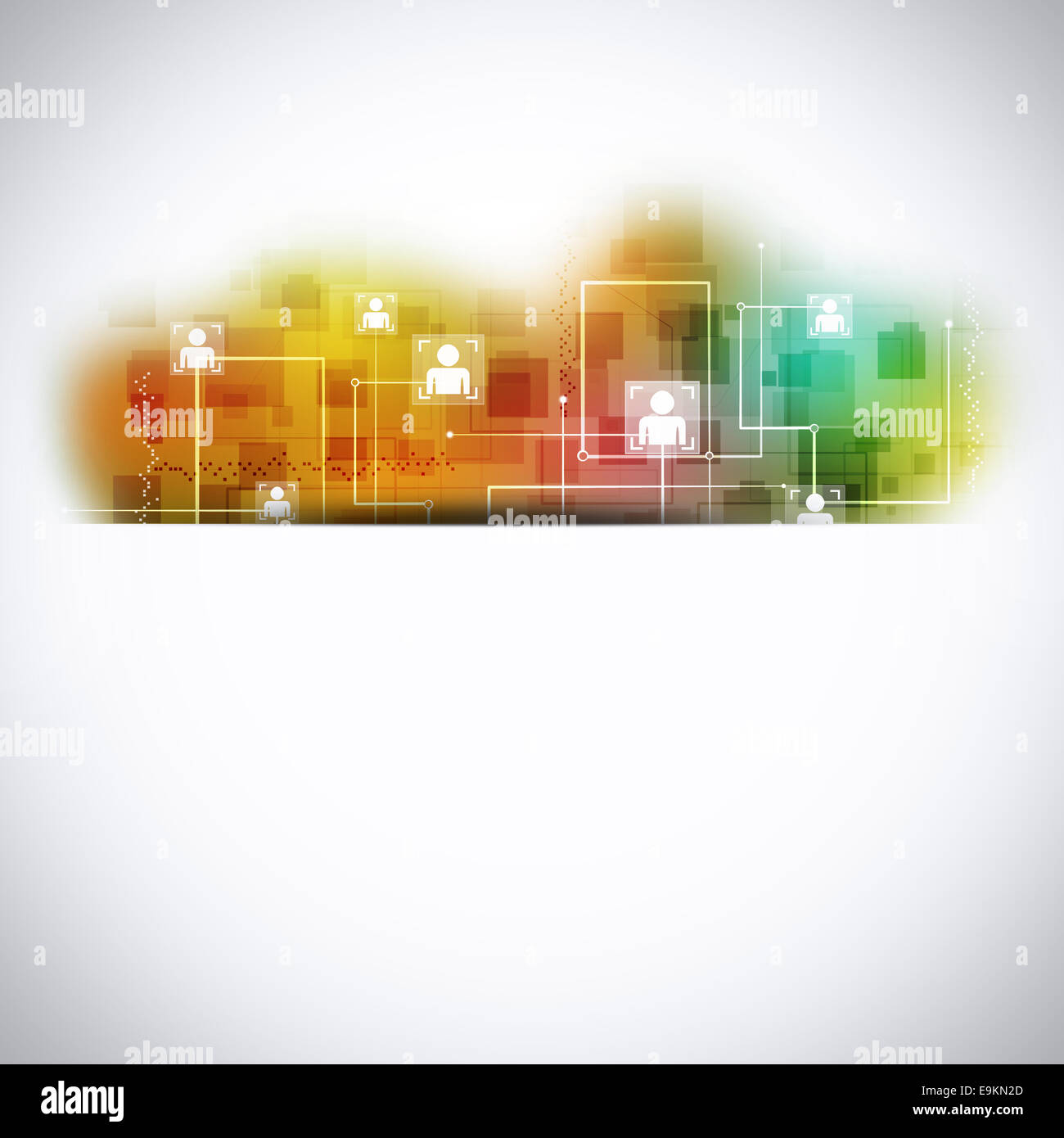 abstract communication technology multicolor business background Stock ...