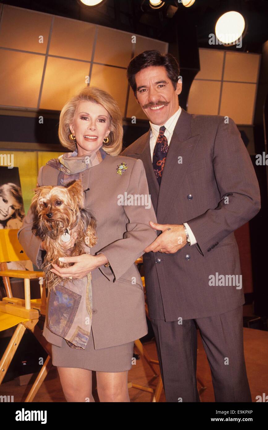 JOAN RIVERS with Geraldo Rivera.16275. © Judie Burstein/Globe Photos ...