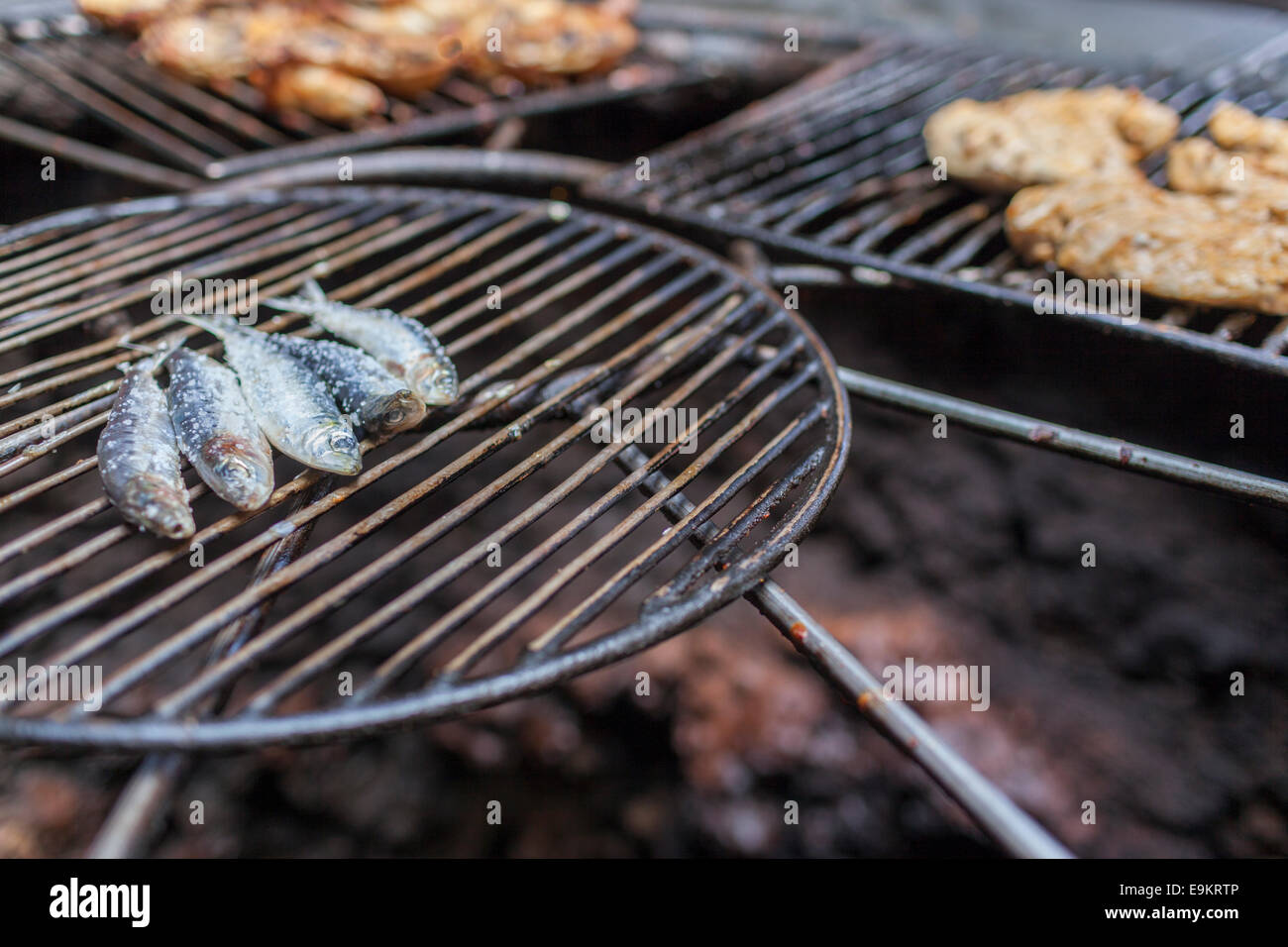 Food being cooked over volcano in Timanfaya National Park, Lanzarote ...