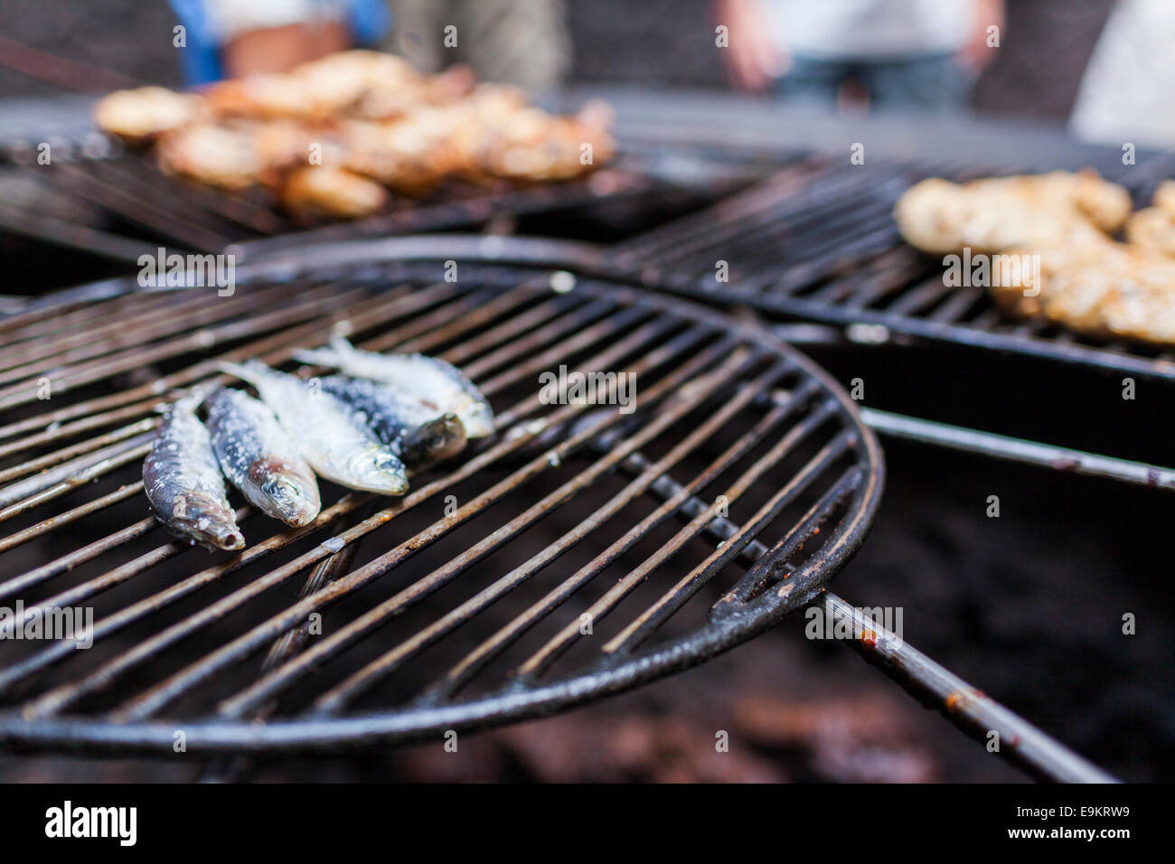 Food being cooked over volcano in Timanfaya National Park, Lanzarote ...
