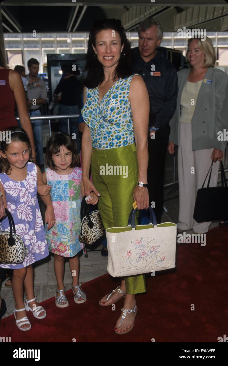MIMI ROGERS with her daughter at the Thomas and the magic Railroad ...
