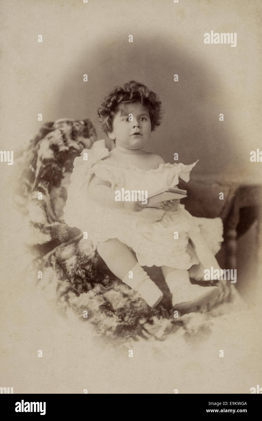Victorian Cabinet Card studio portrait of a young child by an unknown ...