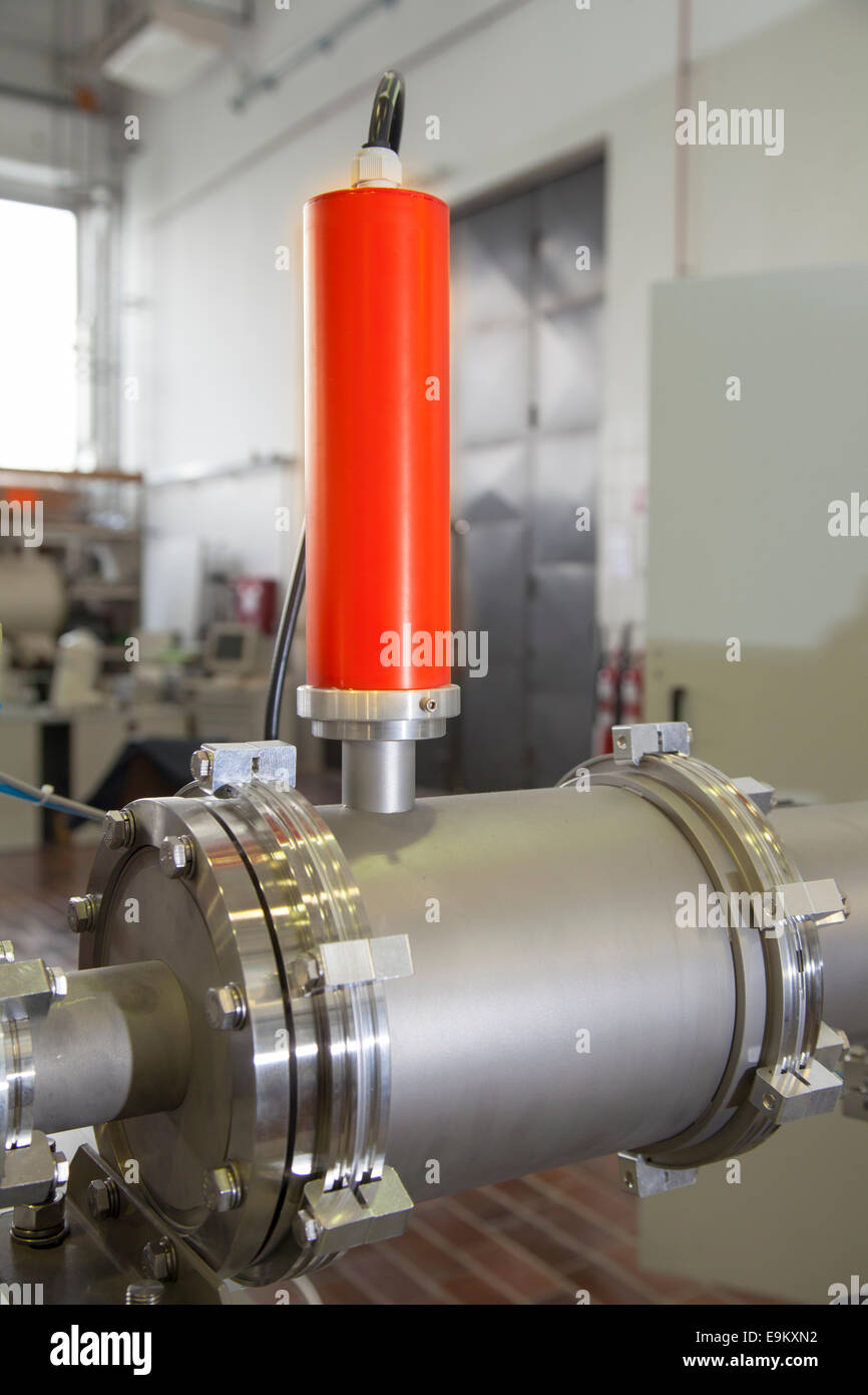 High voltage parts of ION Accelerator, CNC machined parts Stock Photo ...