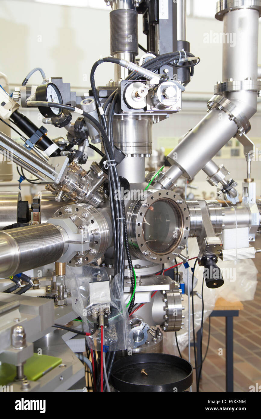 Details of equipment in nuclear lab, ION accelerator Stock Photo - Alamy