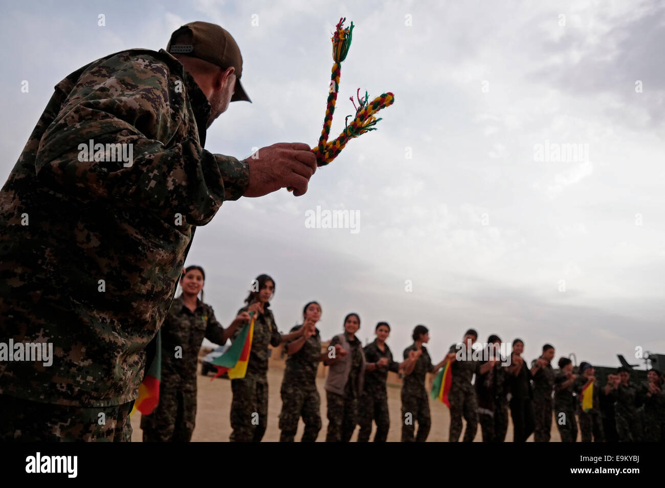 Kurdish fighters of the People's Protection Units YPG and the Women's ...