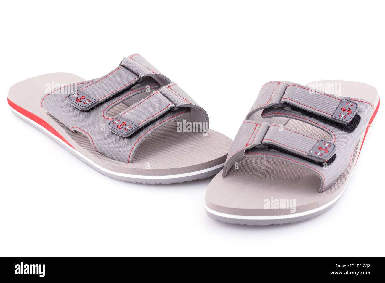 Sandals isolated on white background Stock Photo - Alamy