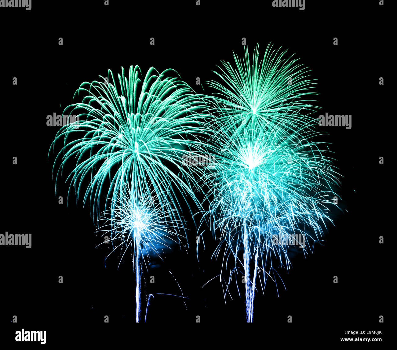 beautiful fireworks over sky at the night Stock Photo - Alamy