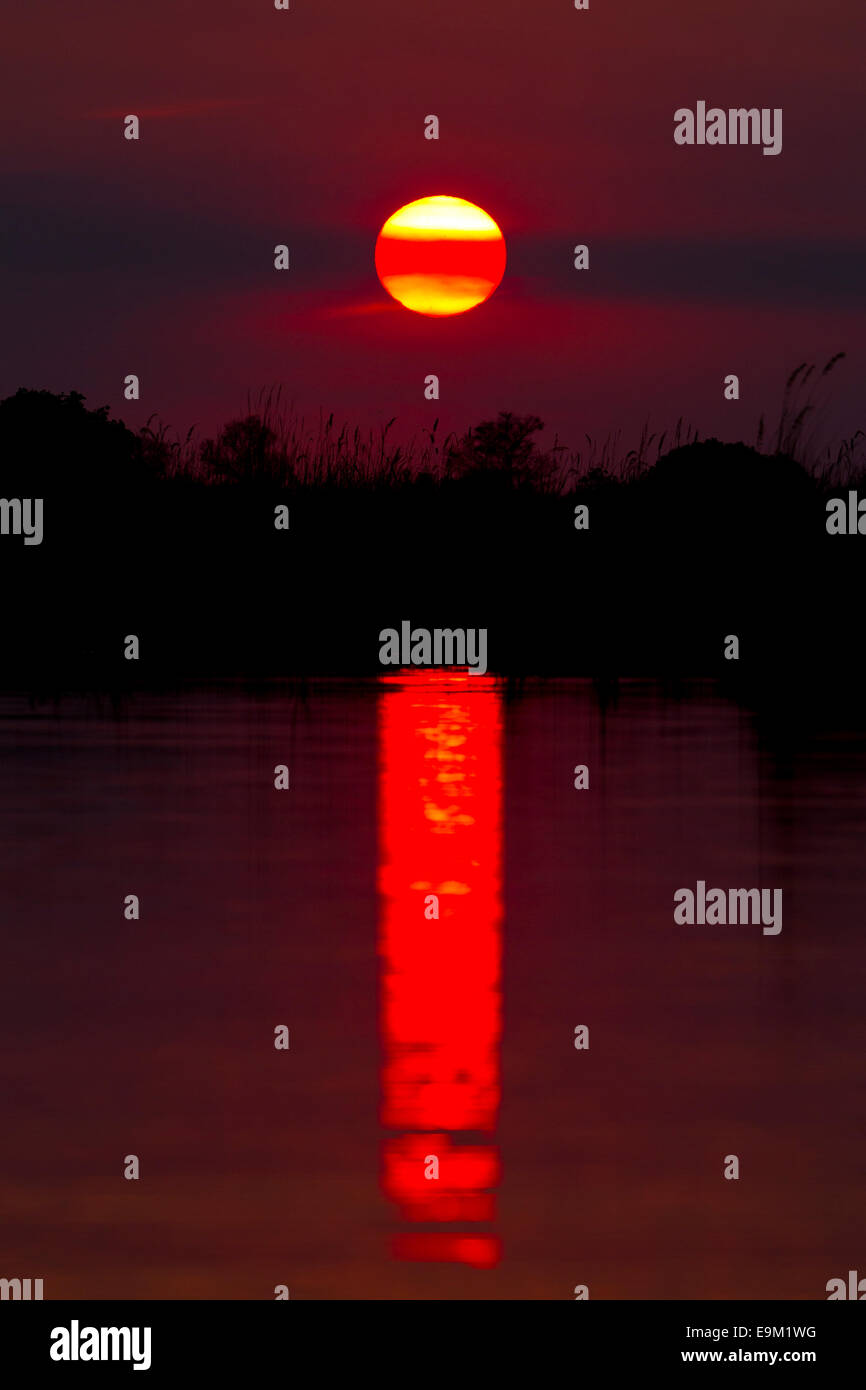 Big african sunset hi-res stock photography and images - Alamy