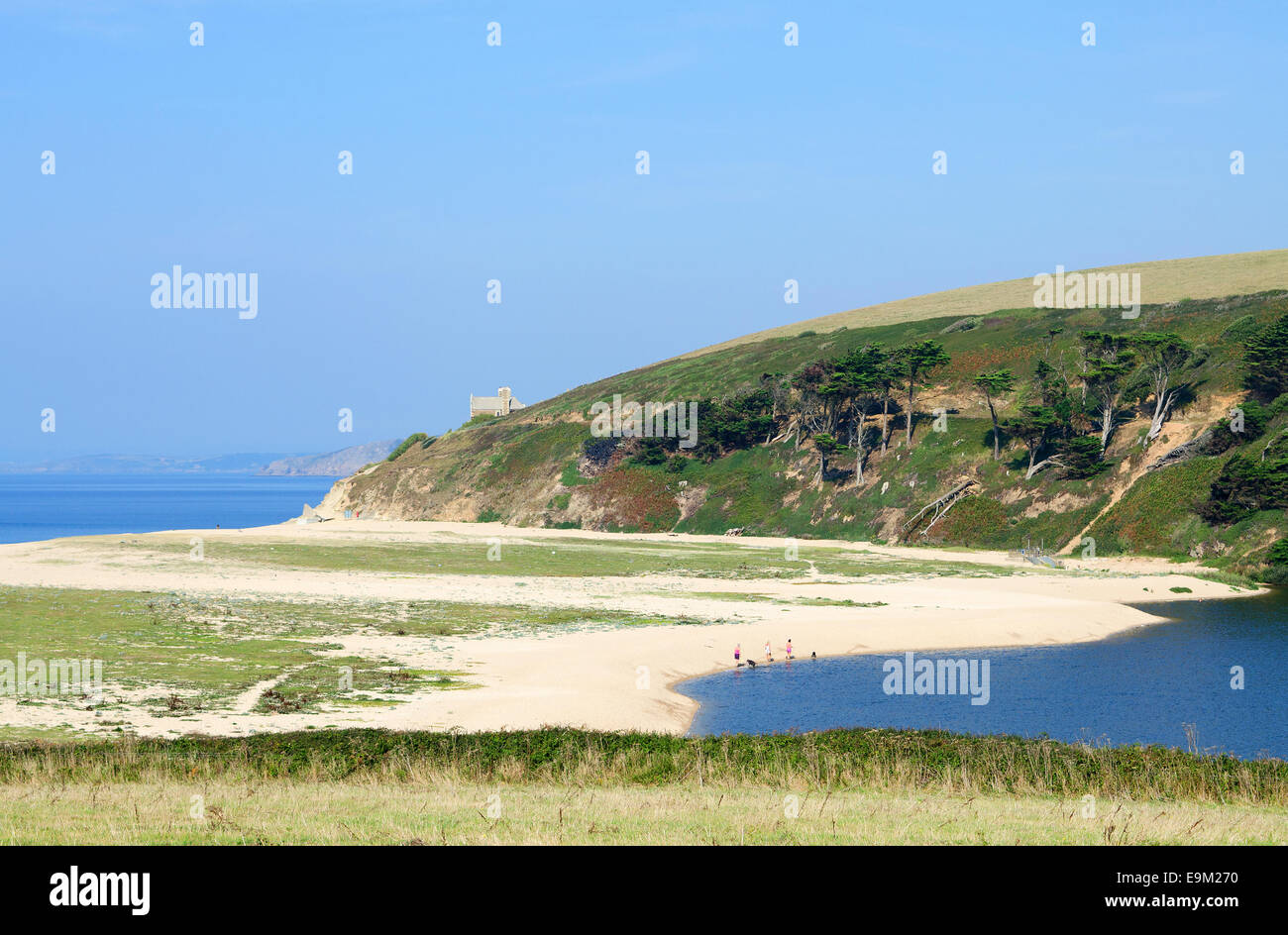 Loe Bar near helston in Cornwall, UK Stock Photo - Alamy