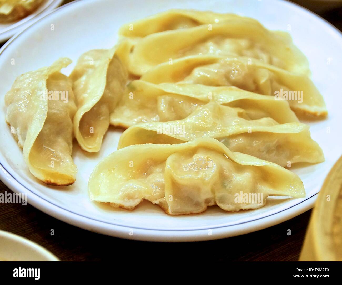 The closeup of fried dumplings in Taiwan Stock Photo - Alamy