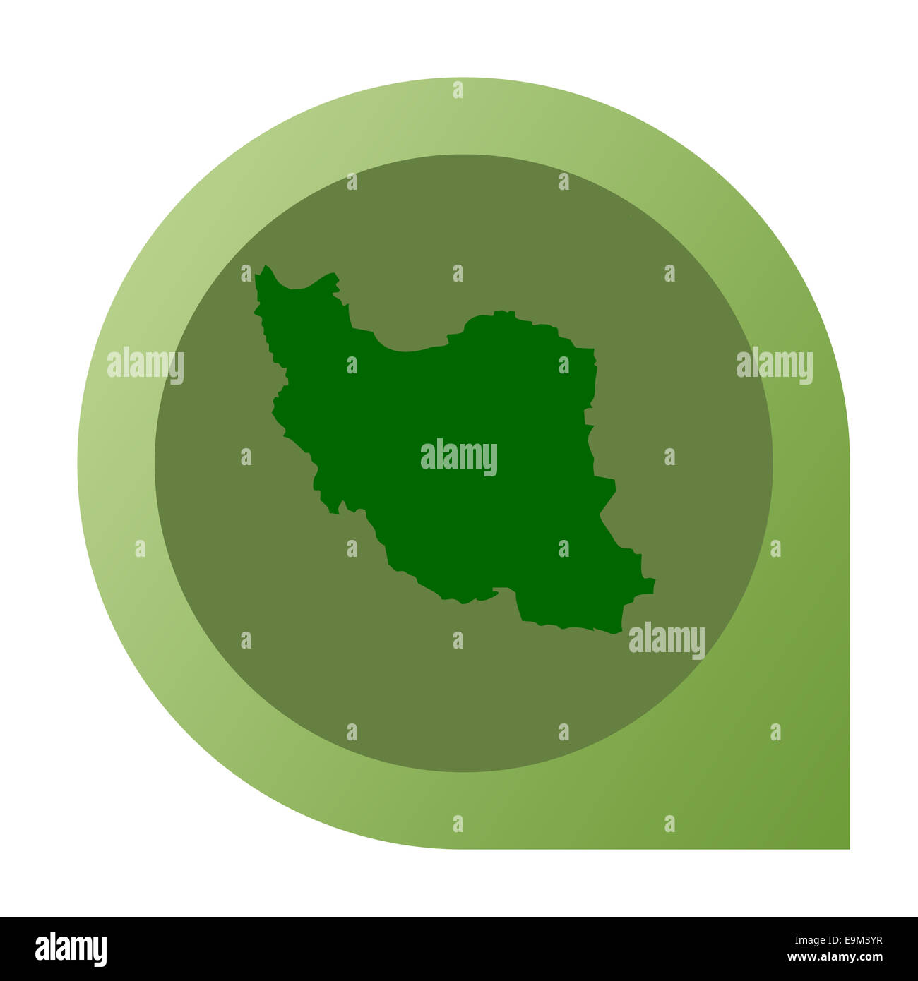 Iran map hi-res stock photography and images - Alamy