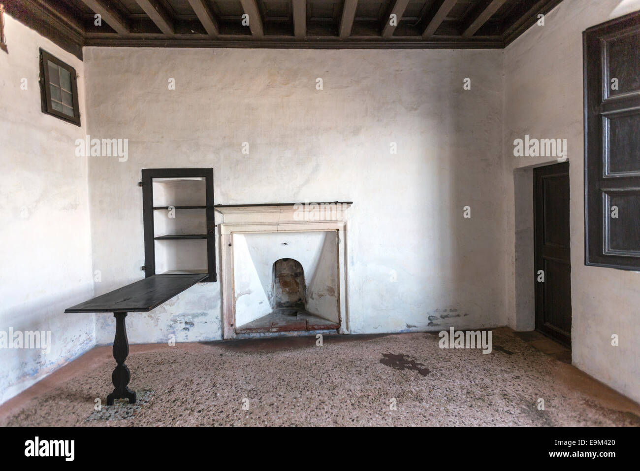 Certosa di Pavia. Cell Interior of the individual monk-pavilions in ...