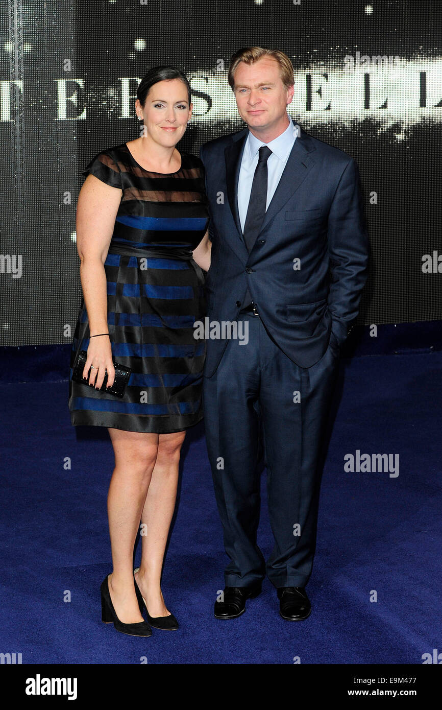 London, UK. 29th Oct, 2014. Christopher Nolan & Emma Thomas attend the ...