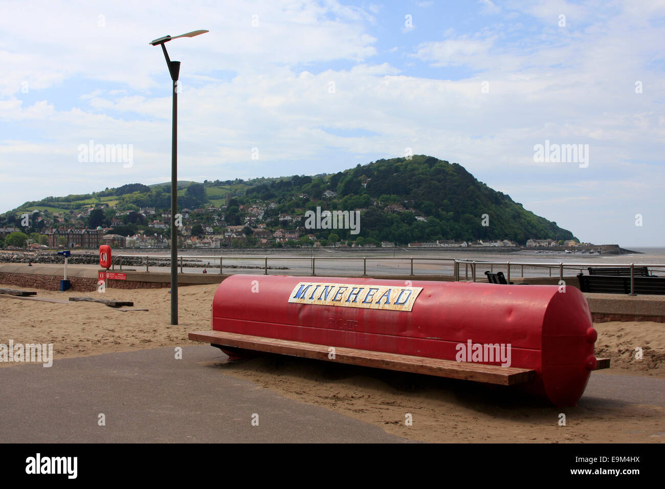 Warren Road in Minehead, seafront and beach in Somerset Stock Photo - Alamy
