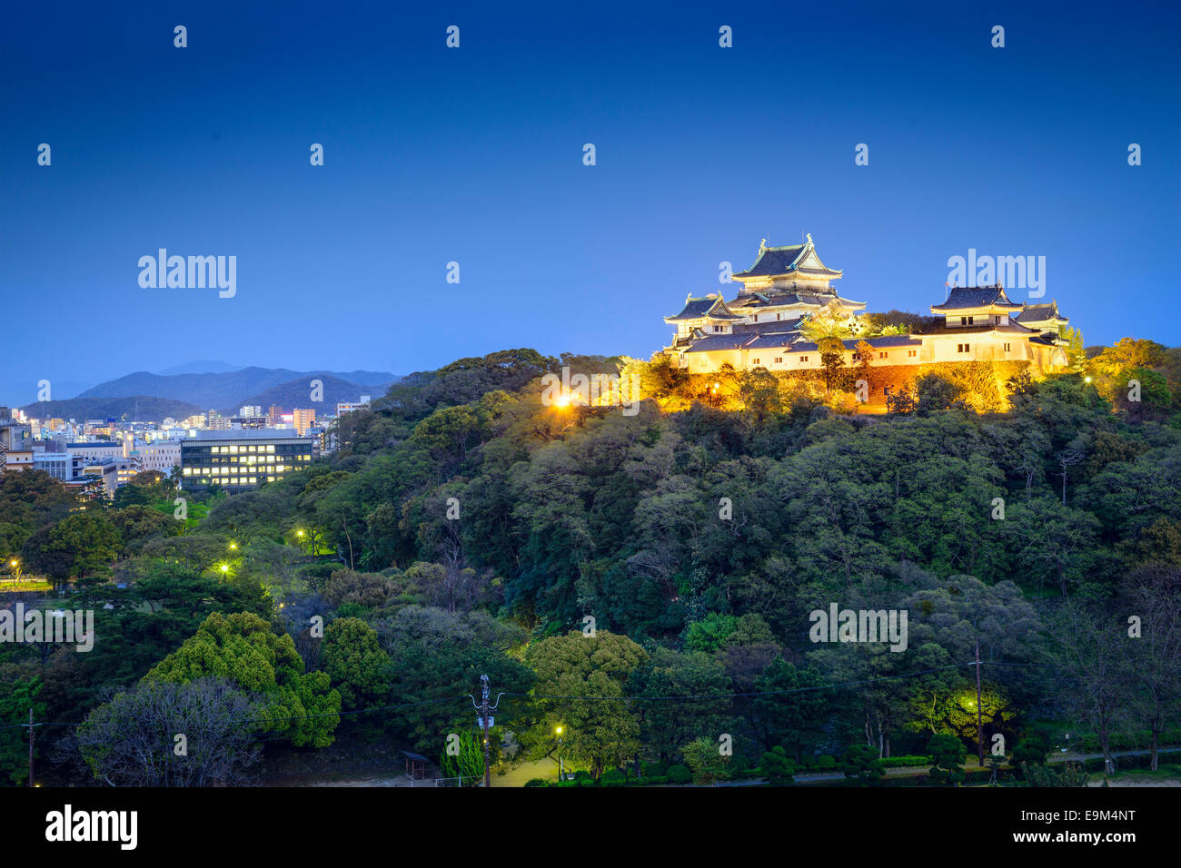 Wakayama City, Japan at Wakayama Castle Stock Photo - Alamy