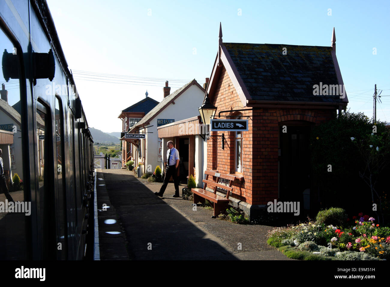 Somerset railway blue anchor station hi-res stock photography and ...