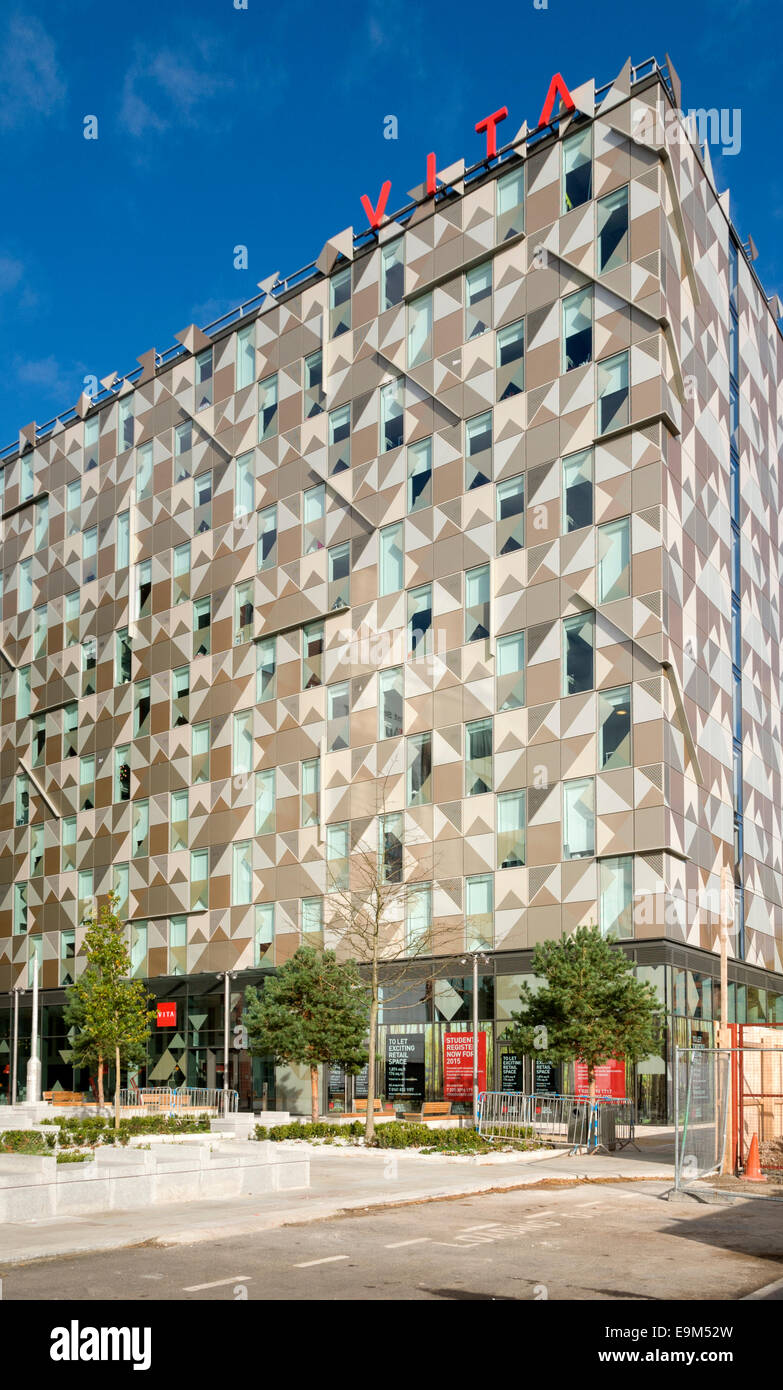 Vita apartment block (student accommodation), 5plus Architects 2014 ...