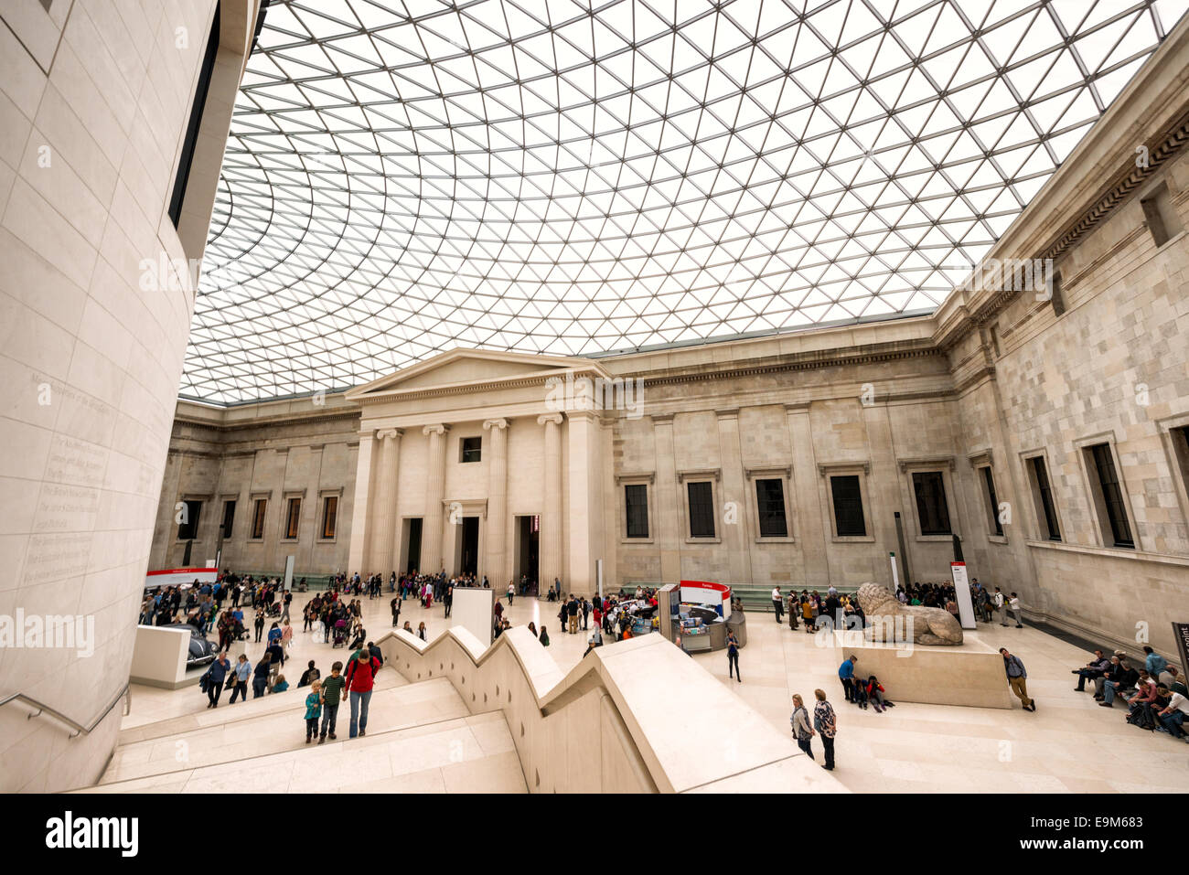 LONDON, UK - The distinctive Great Court at the British Museum in ...