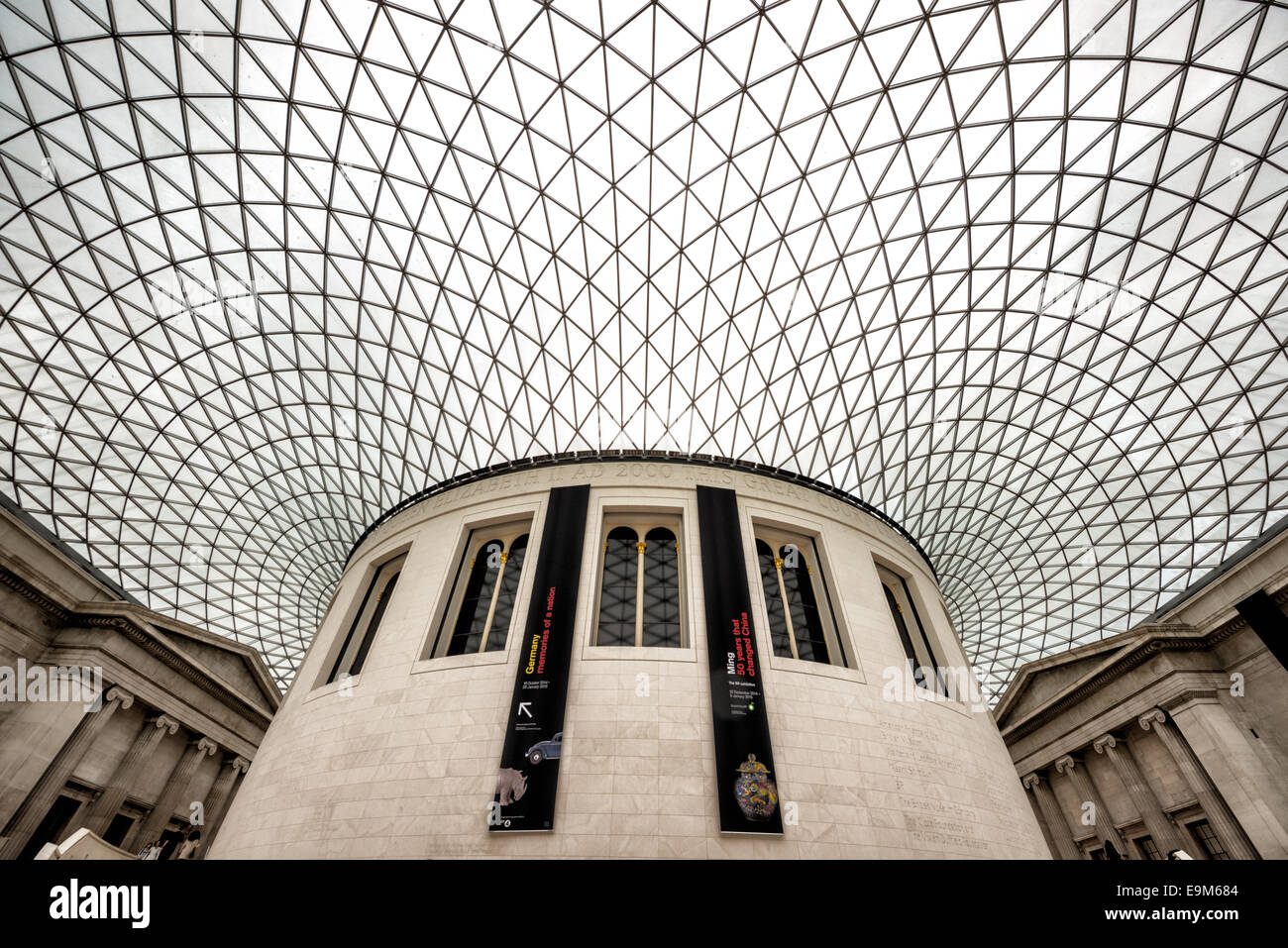 LONDON, UK - The distinctive Great Court at the British Museum in ...