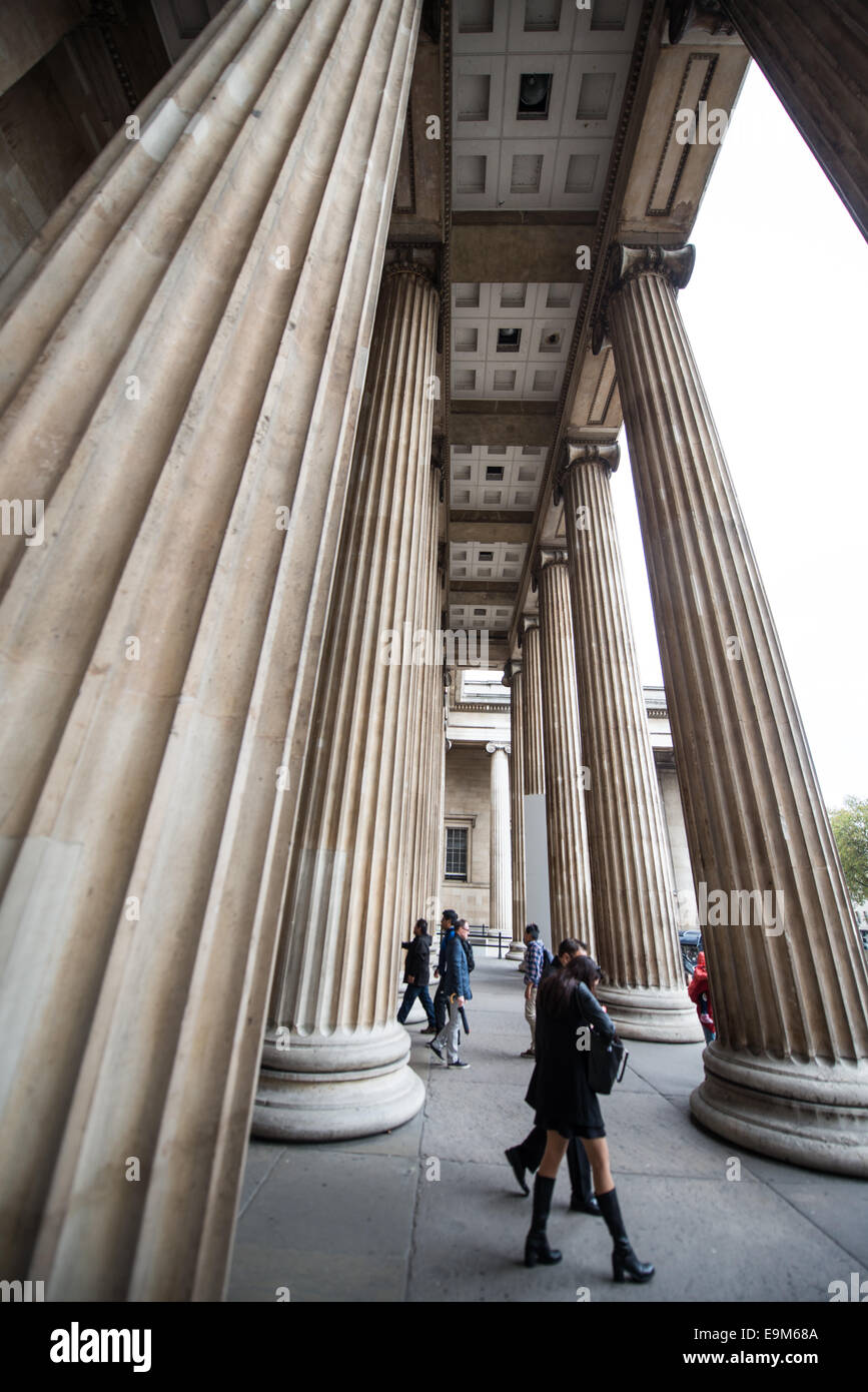 LONDON, UK - The British Museum in downtown London us dedicated to ...