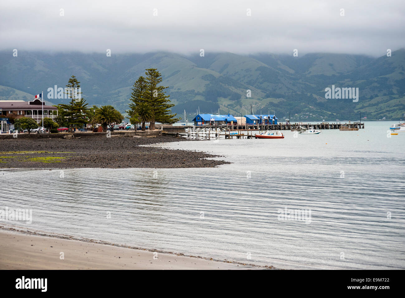 Akaroa harbour, New Zealand Stock Photo - Alamy
