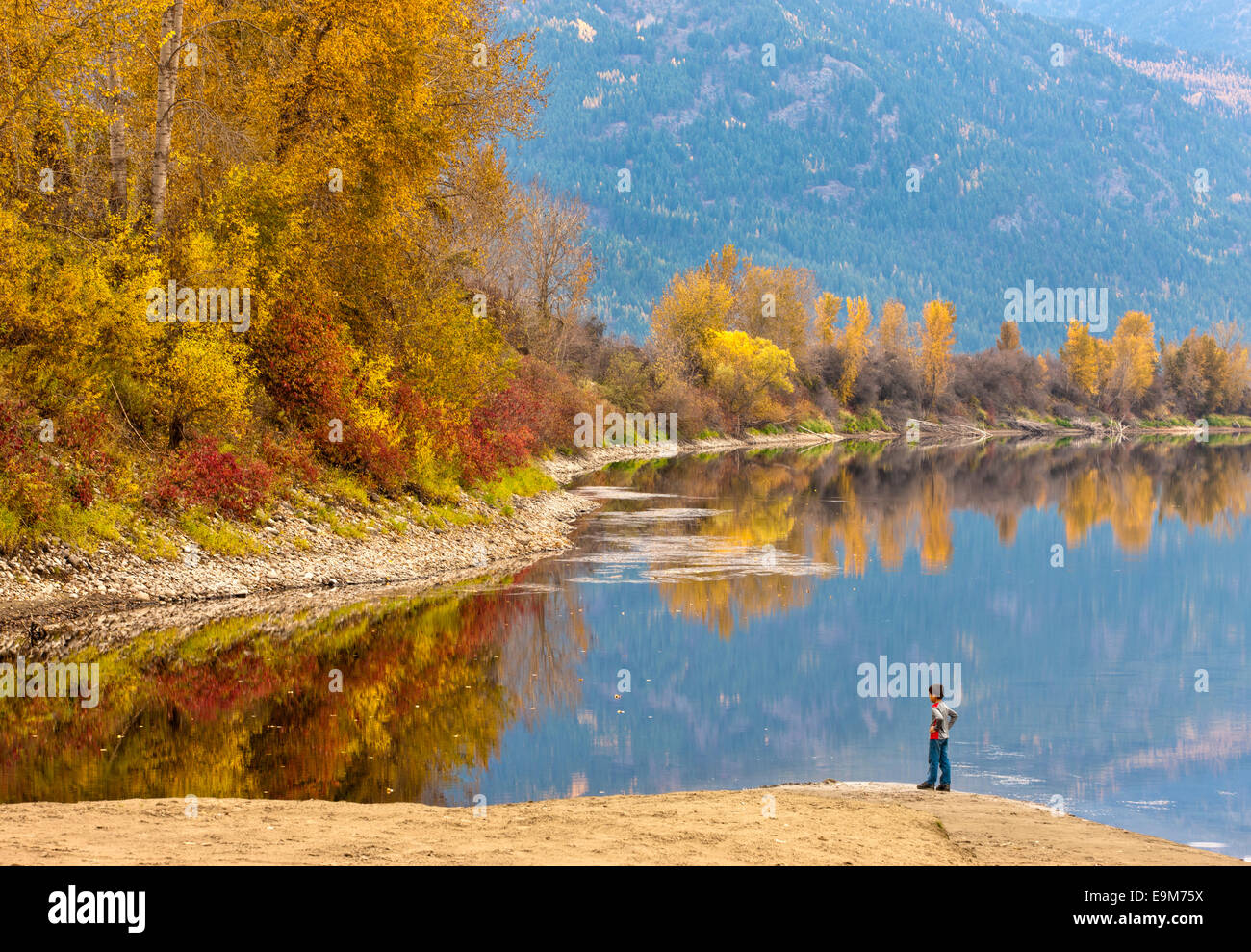 Dwarfed by the landscape Stock Photo - Alamy
