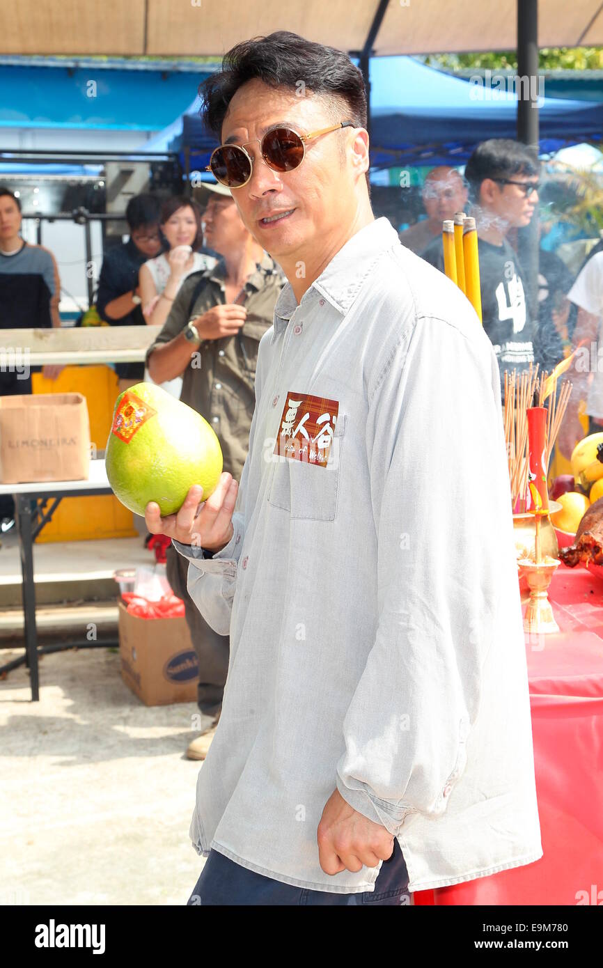 Francis Ng attends the boot ceremony of his new comedy movie in ...