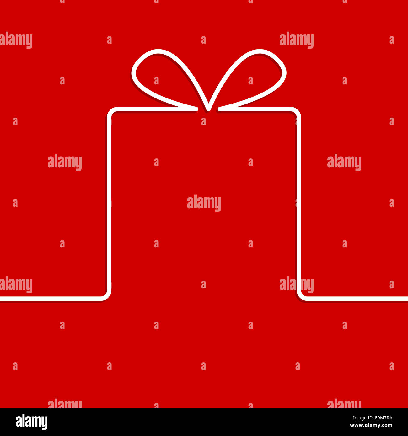 Present with ribbon bow Stock Photo - Alamy