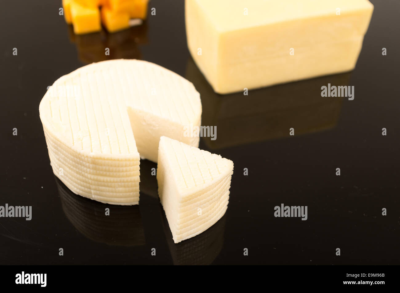 round white fresh cheese Stock Photo - Alamy