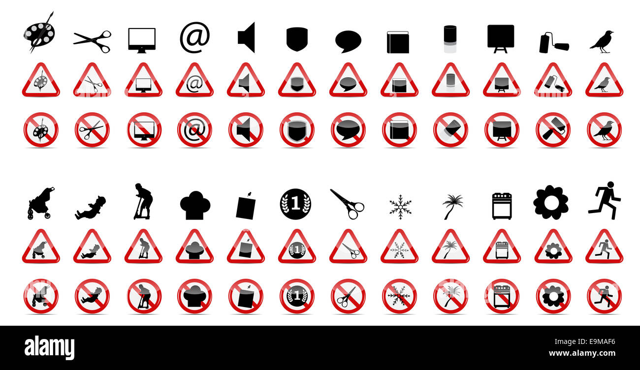 Fire safety signs vector hi-res stock photography and images - Alamy