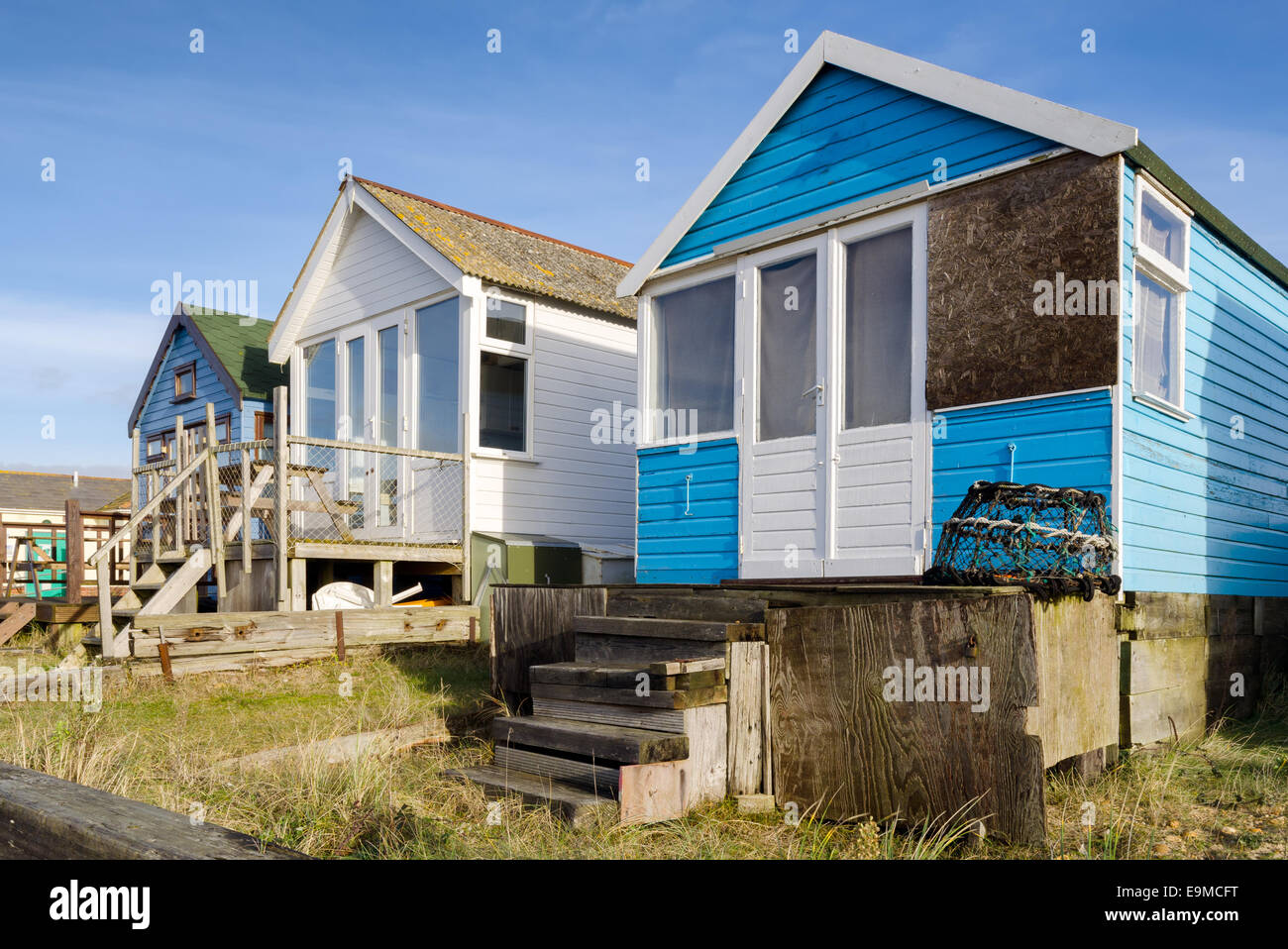Mudeford beach huts hi-res stock photography and images - Alamy