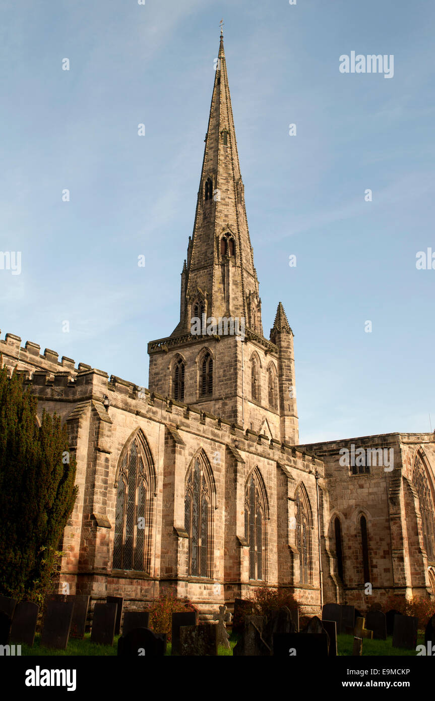 St. Oswald`s Church, Ashbourne, Derbyshire, England, UK Stock Photo - Alamy