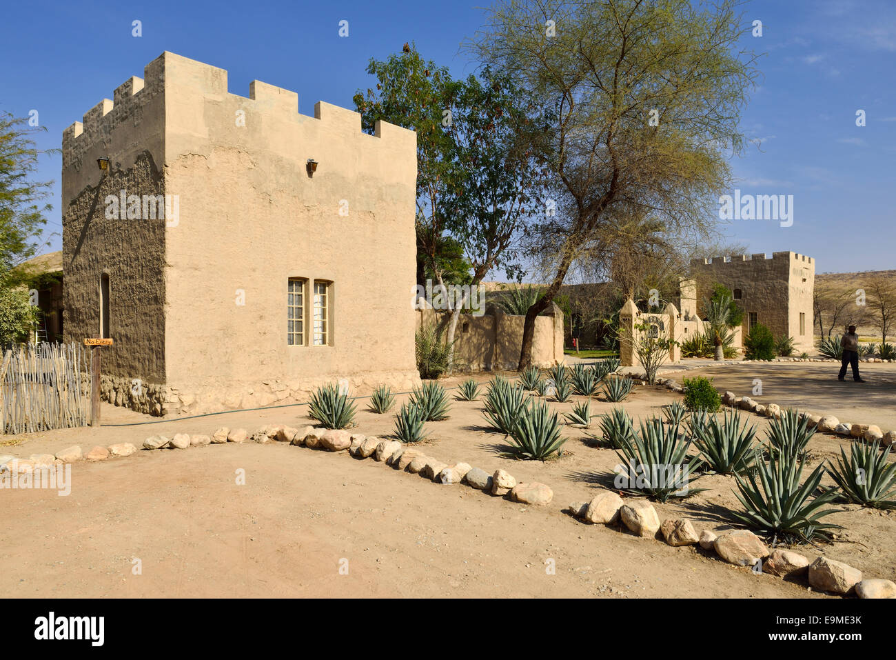 Historic German colonial fort of Sesfontein, Fort Sesfontein Lodge ...