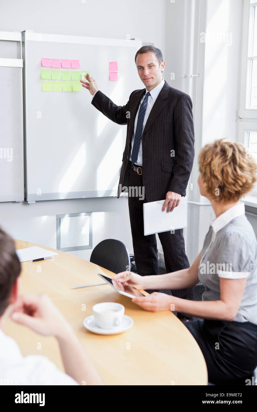 A businessman leading a meeting Stock Photo - Alamy