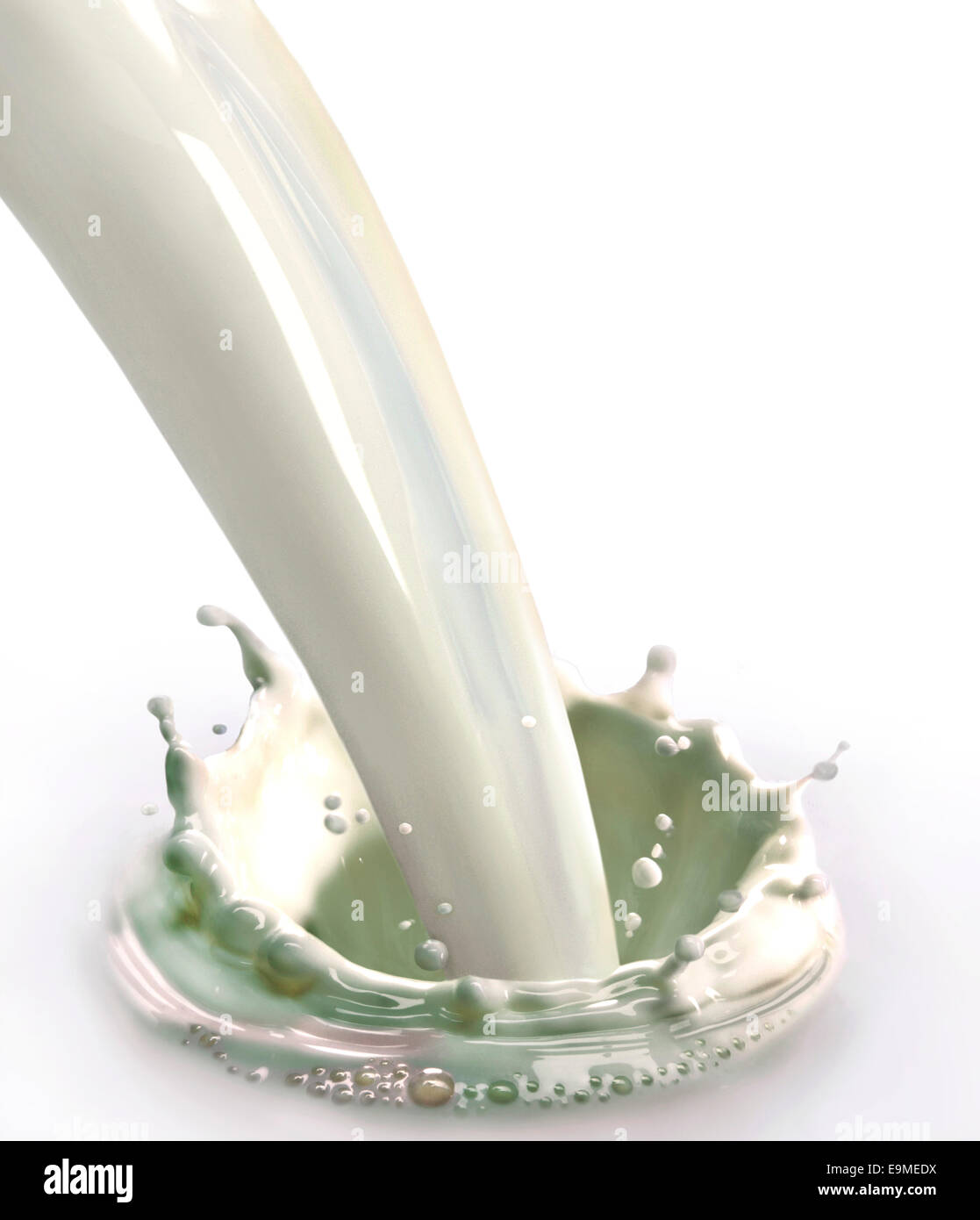 Milk being poured Stock Photo - Alamy