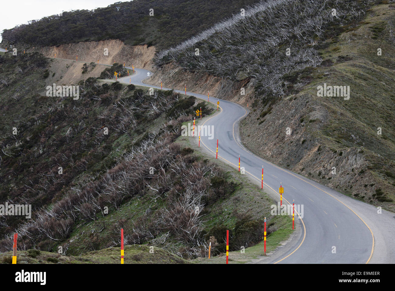 High angle view of mountain road Stock Photo - Alamy