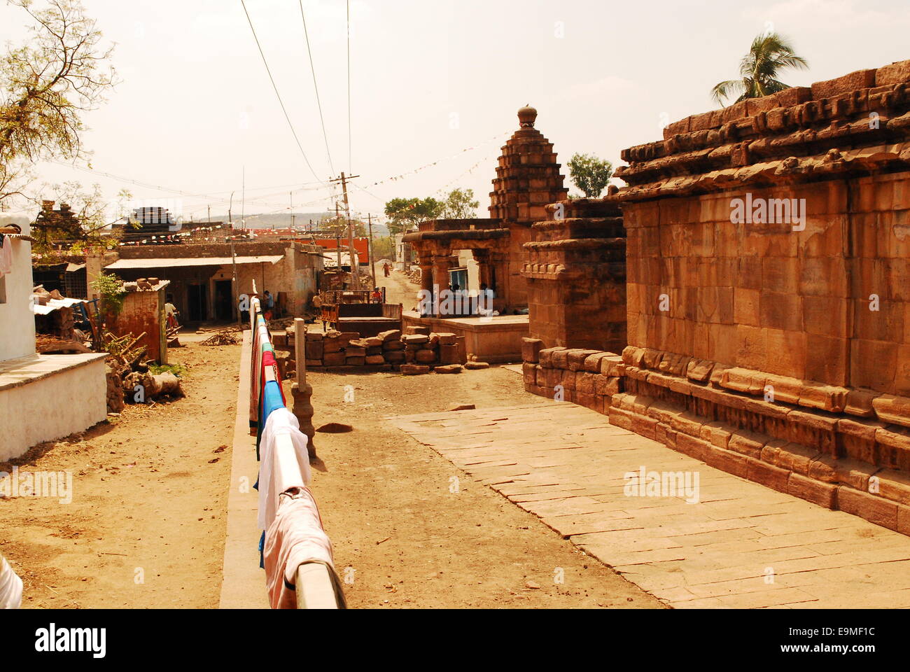 An village in the midst of ancient temple ruins Stock Photo - Alamy