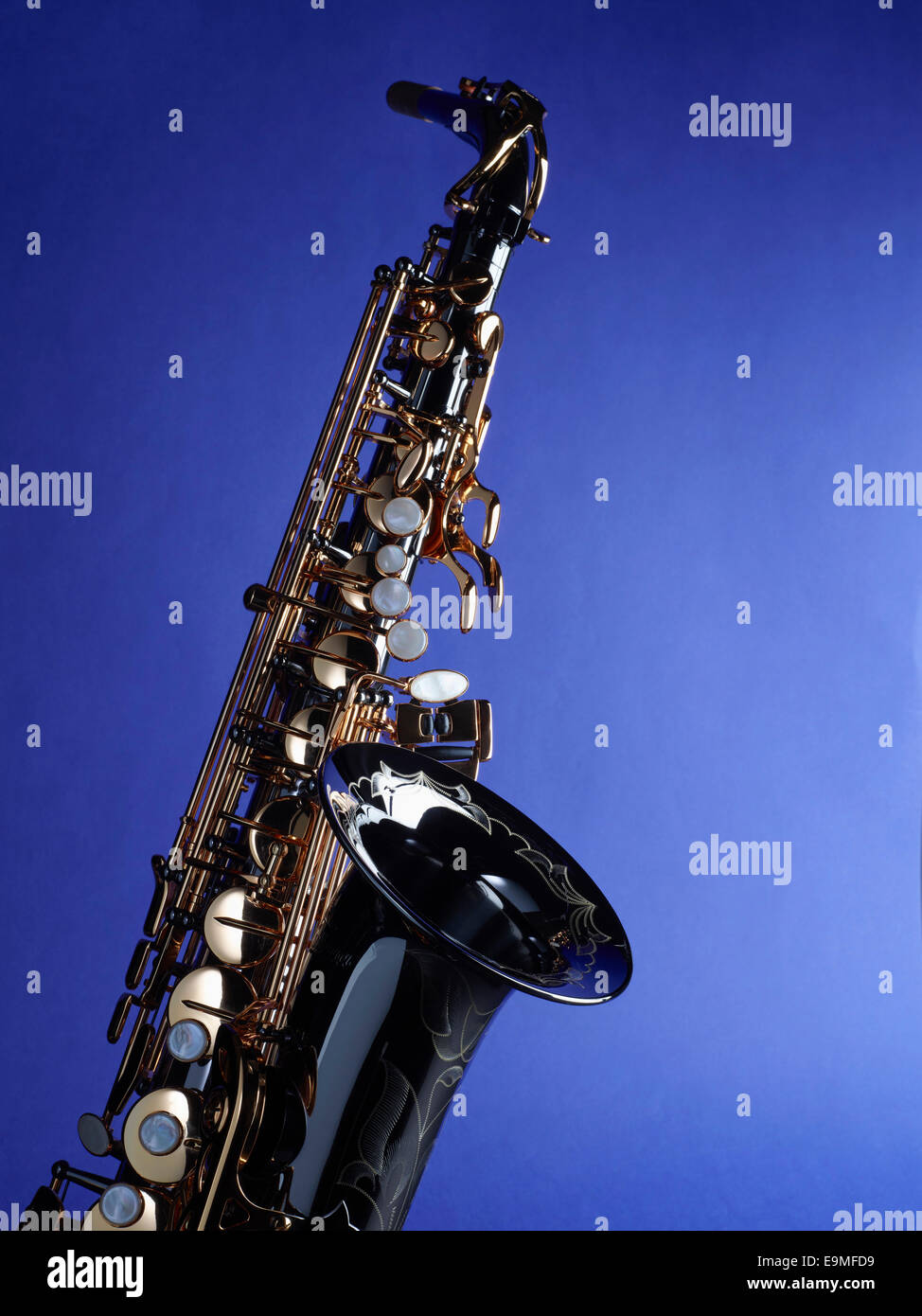 Blue Saxophone Wallpaper