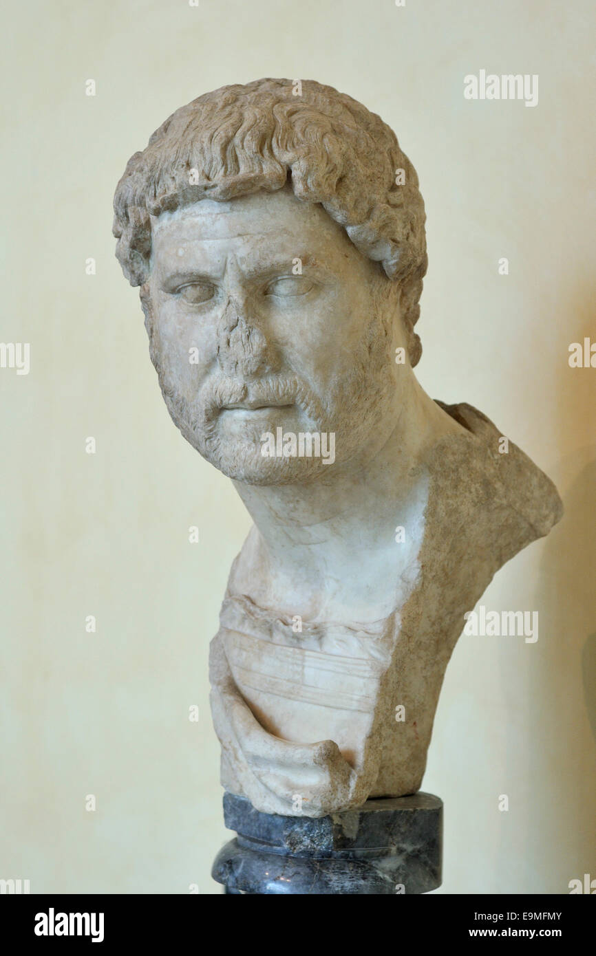 Bust of Emperor Hadrian Capitoline Museums Musei Capitolini Rome Italy ...