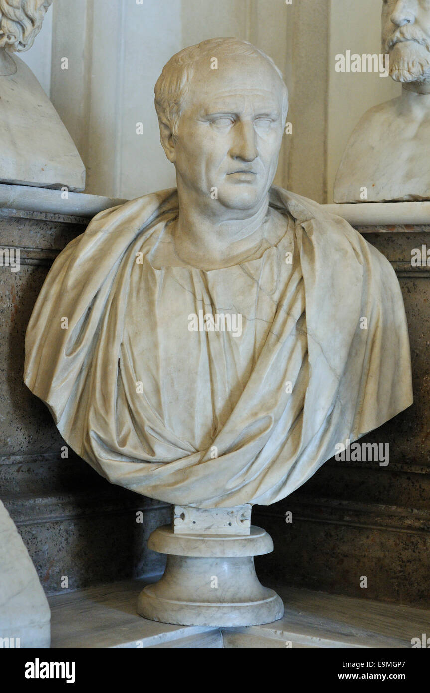 Bust of Marcus Tullius Cicero Capitoline Museums Musei Capitolini Rome ...