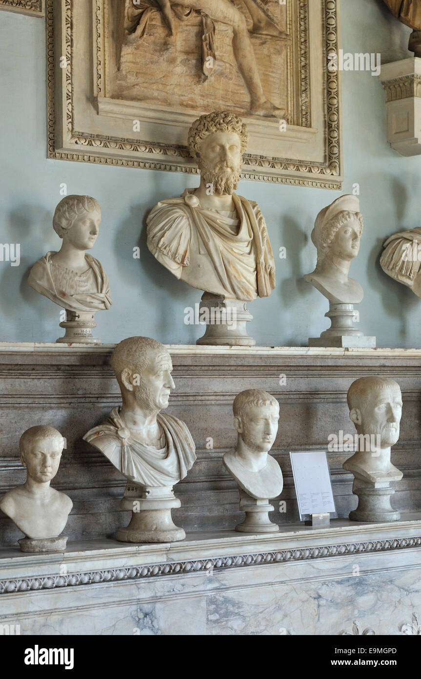 Hall of the Emperors Capitoline Museums Musei Capitolini Rome Italy ...