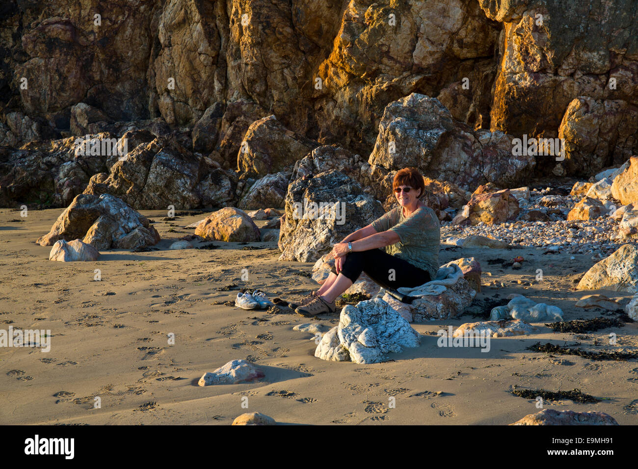 Porth padrig beach wales hi-res stock photography and images - Alamy